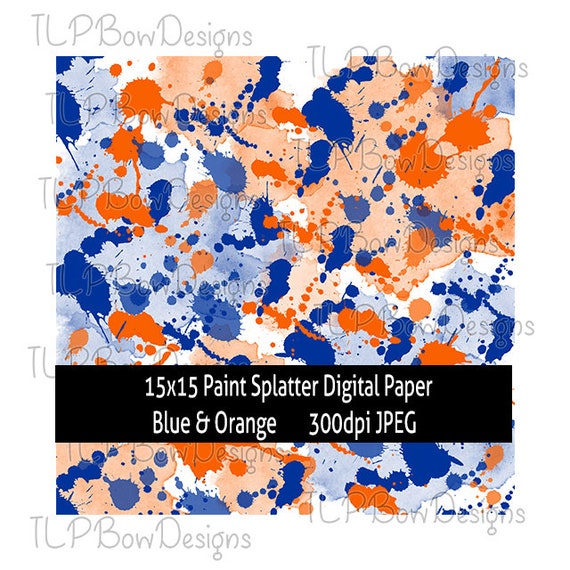 Orange Paintball Splatter