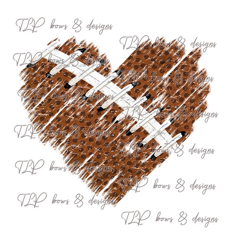 Football Heart Svg - Etsy