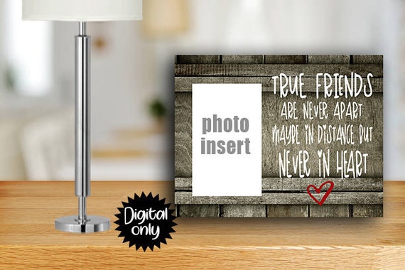 Distressed Wood Look True Friends-photo Insert Frame - Etsy