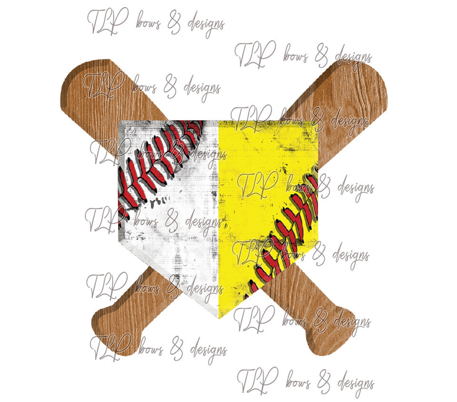 Baseball softball Split Distressed Fence/door Hanger Design | Etsy