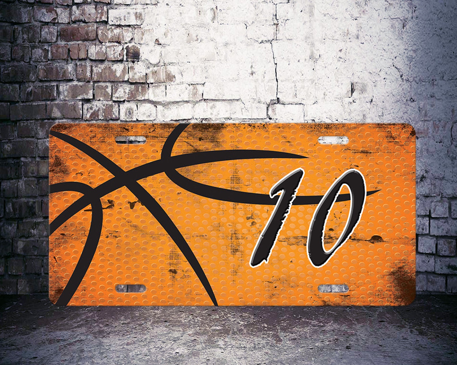 Distressed Basketball License Plate Sublimation File JPEG | Etsy