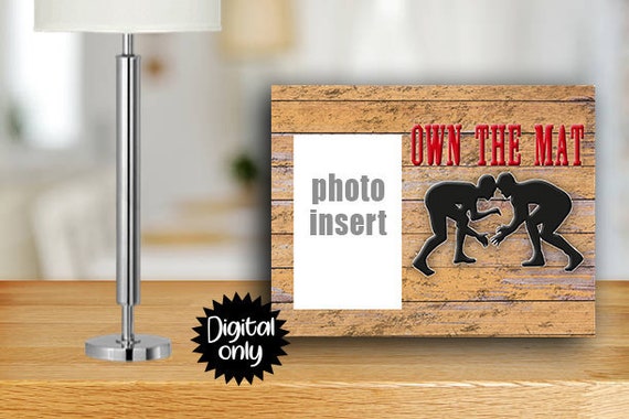 Own the Mat Wrestling Orange Photo Insert Frame Download | Etsy