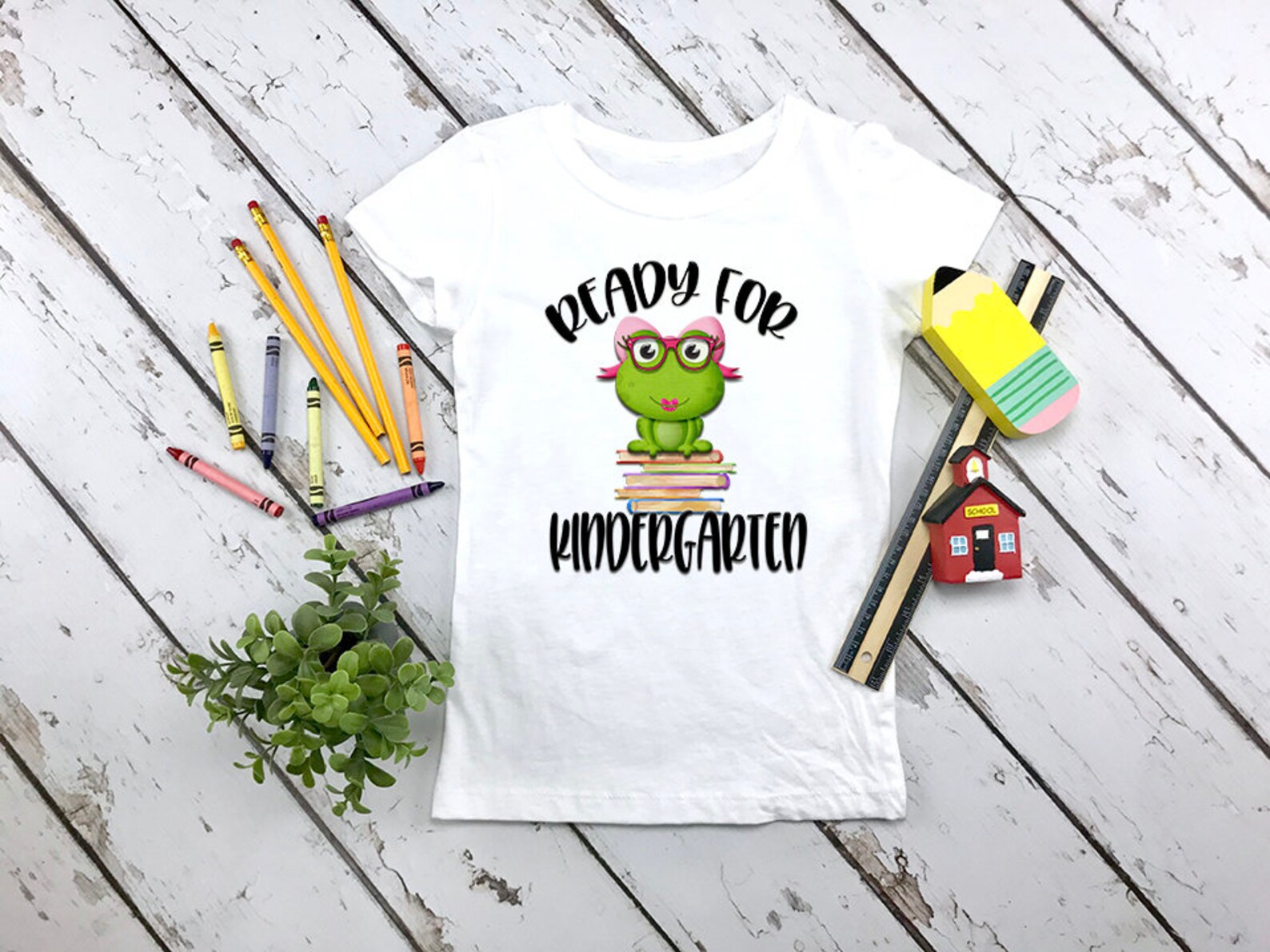 Ready for Kindergarten School Frog back to School PNG File - Etsy