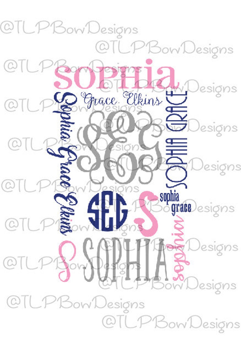 Baby Blank Personalized Name Template-to Add Your Own | Etsy