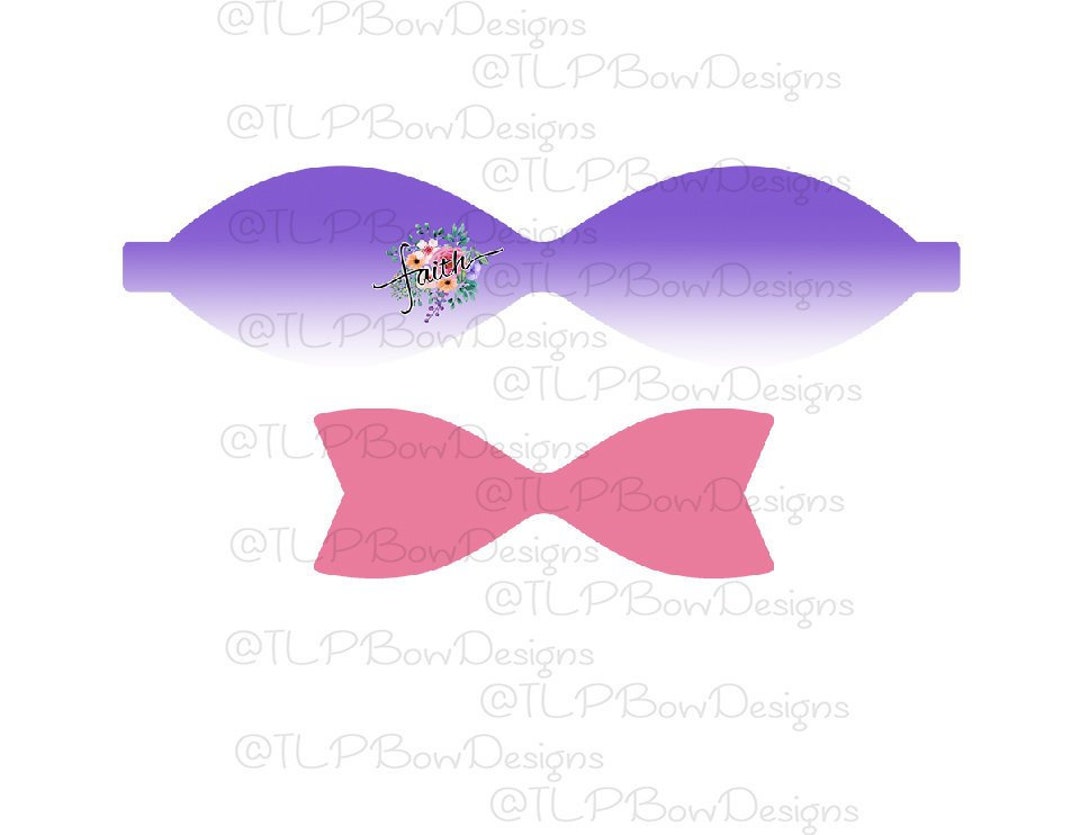 Minime Style Bow Template**faith Floral PNG for Sublimation Download - Etsy