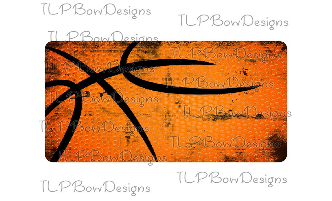 Distressed Basketball License Plate Sublimation File JPEG - Etsy