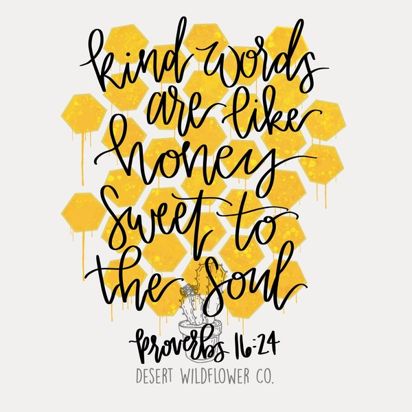 Proverbs 16 24 - Etsy