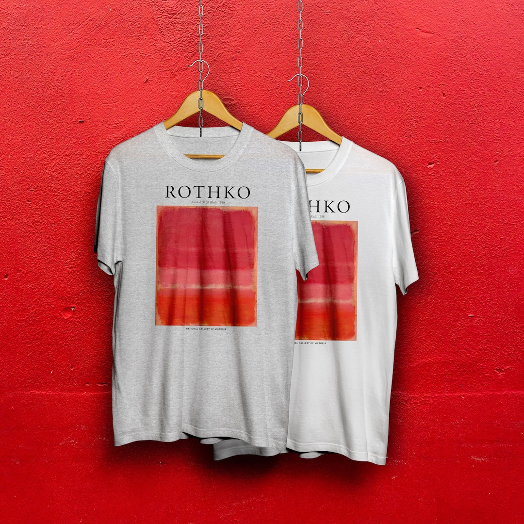 T Shirts Mark Rothko Red Unisex Heavy Cotton Tee, T-shirt - Etsy