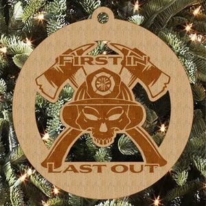 Firefighter Ornament, Fire Department Ornament, Christmas Ornament ...