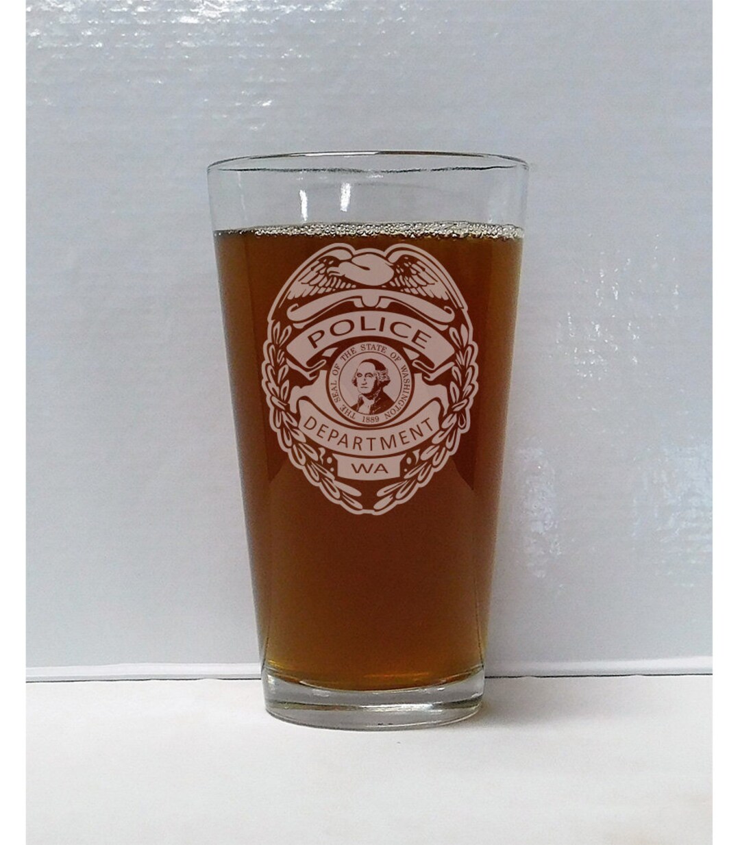 Police Officer Beer Glass, Police Gift, Officer Gift, Personalized Beer ...
