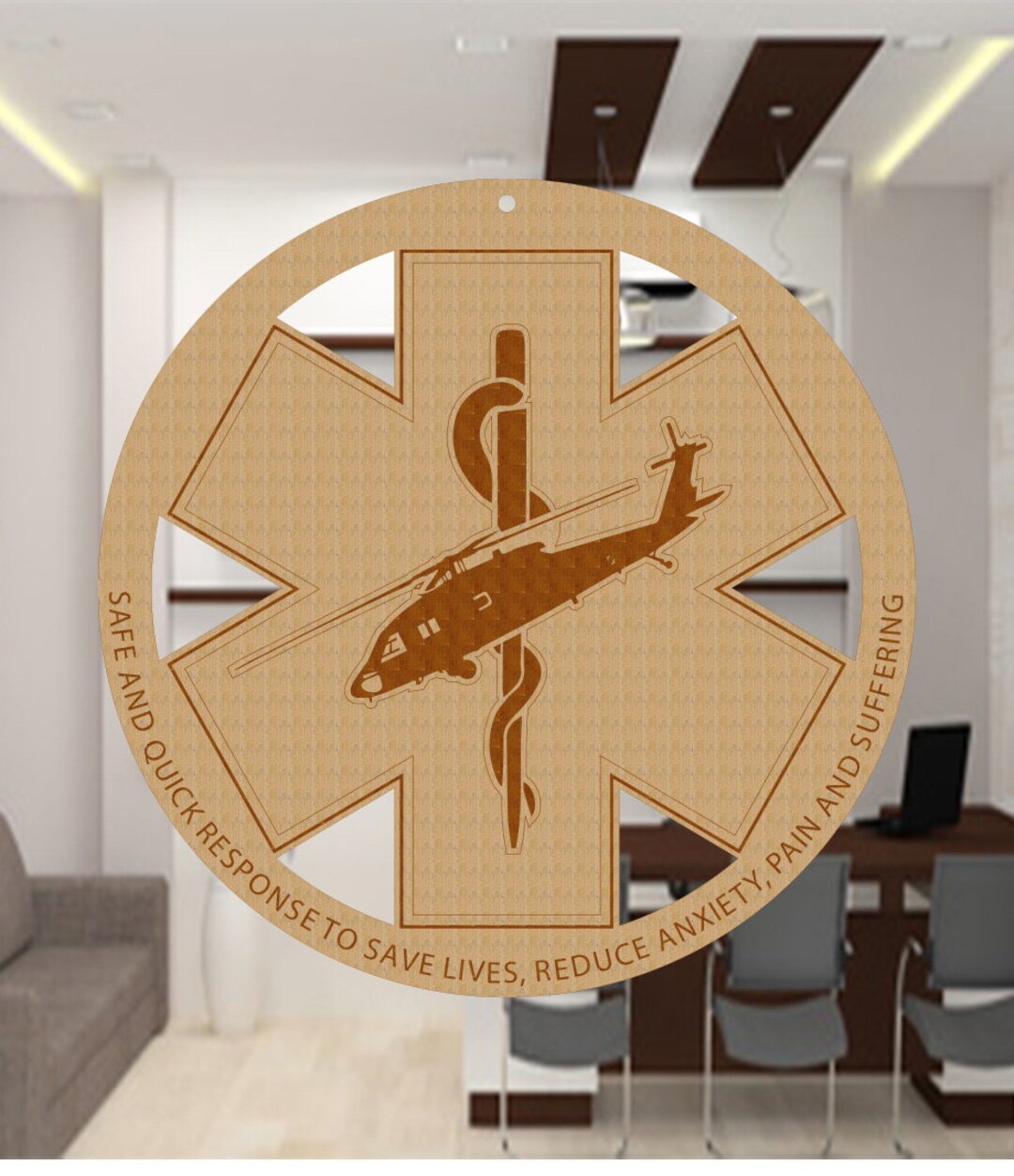 Flight Medic Wall Decor W/o Flag, Flight Medic Gift, Fire Department ...