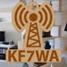 HAM Radio Call Sign Ornament, Amateur Radio, HAM Radio, Birch Ornament ...
