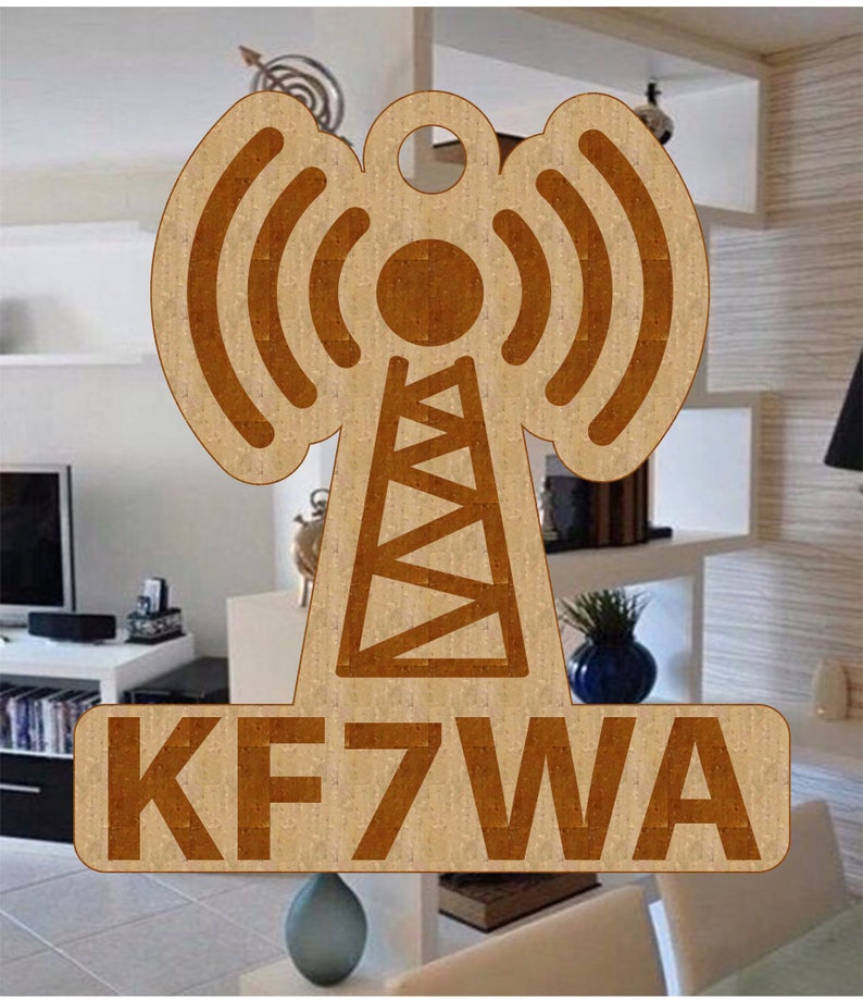 HAM Radio Call Sign Ornament Amateur Radio HAM Radio Birch - Etsy