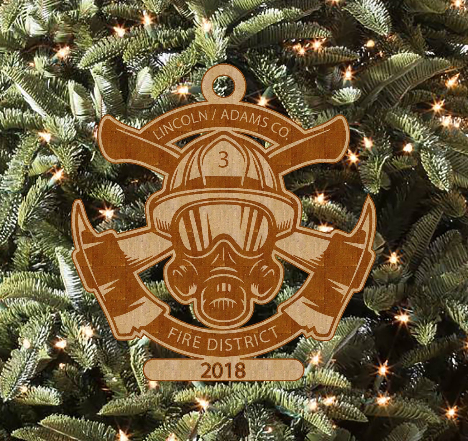 Firefighter Ornament Fire Department Ornament Christmas | Etsy