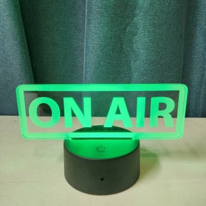 HAM Radio, on Air, LED Lights, Acrylic Sign, Battery or USB Powered ...