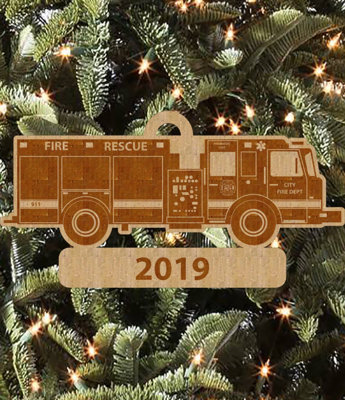 Firetruck Ornament First Reponder Ornament Personalized - Etsy