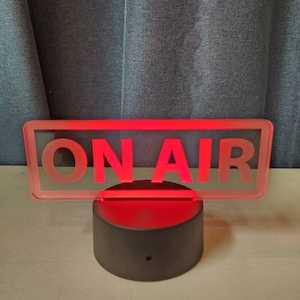 HAM Radio, on Air, LED Lights, Acrylic Sign, Battery or USB Powered ...