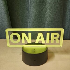 HAM Radio, on Air, LED Lights, Acrylic Sign, Battery or USB Powered ...