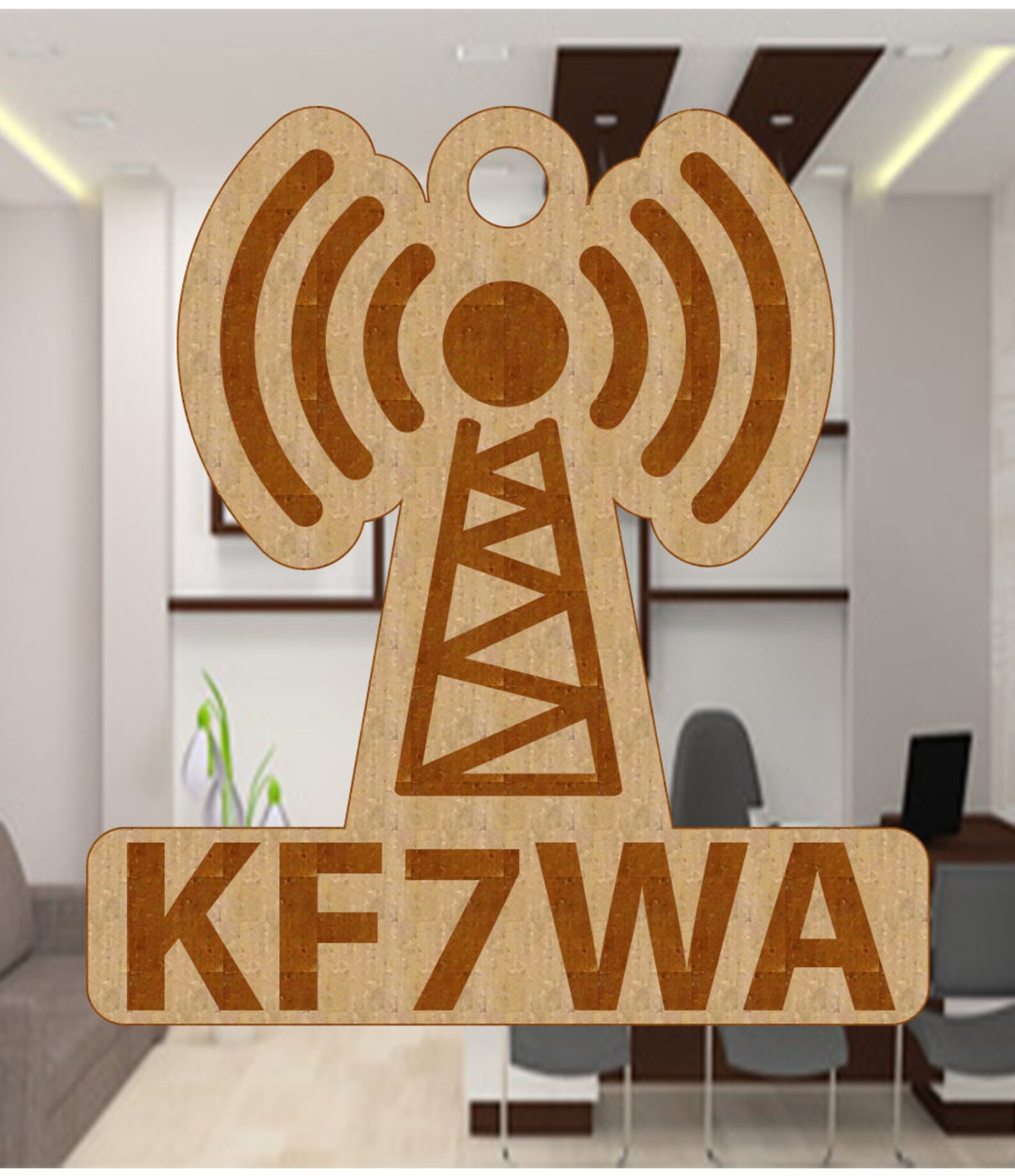 HAM Radio Call Sign Ornament Amateur Radio HAM Radio Birch - Etsy