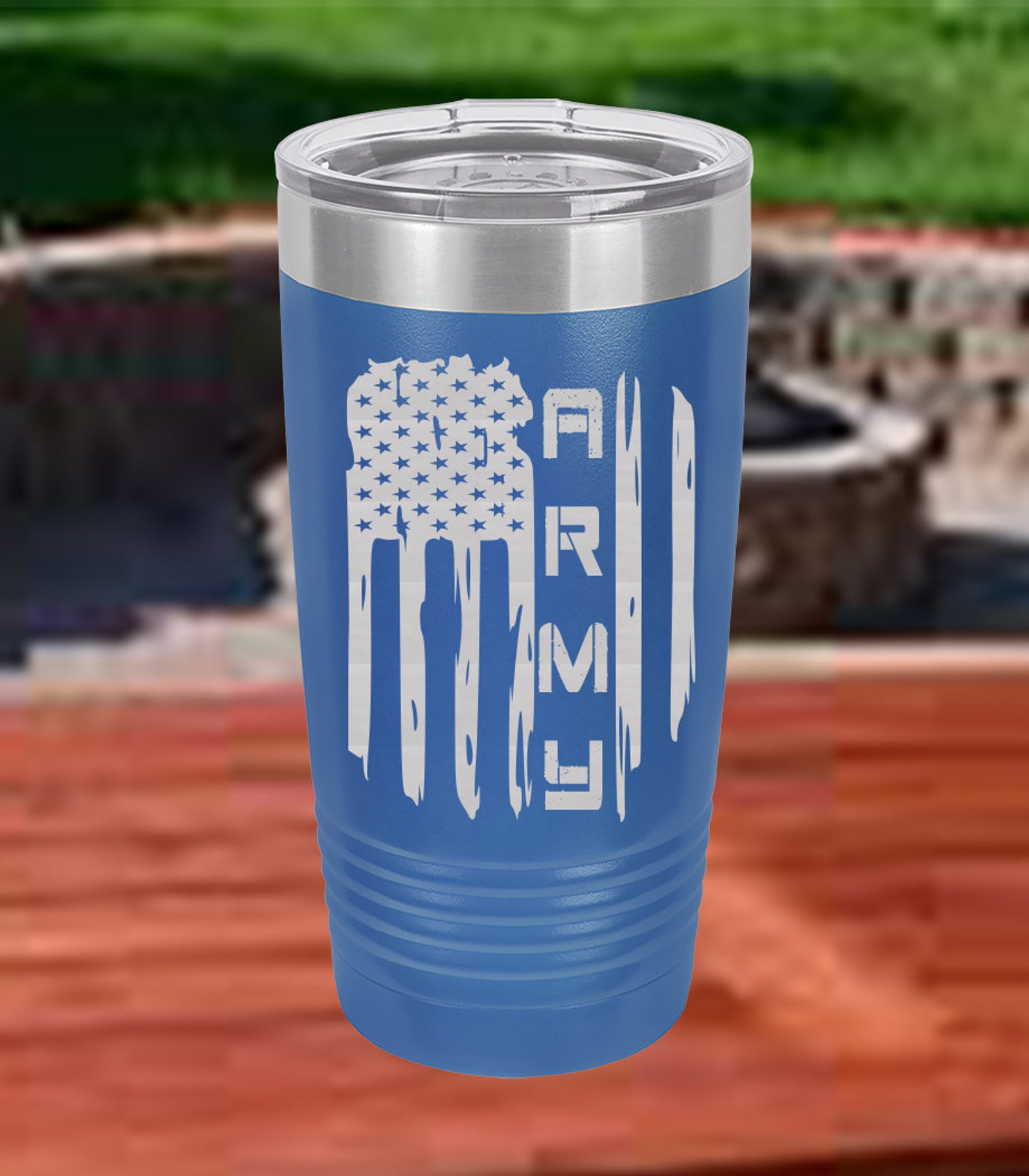 Army on Distressed Flag First Responder Essential 20 Ounce - Etsy