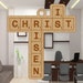 Scrabble Ornament, Christ is Risen, Game Ornament, Personalized ...