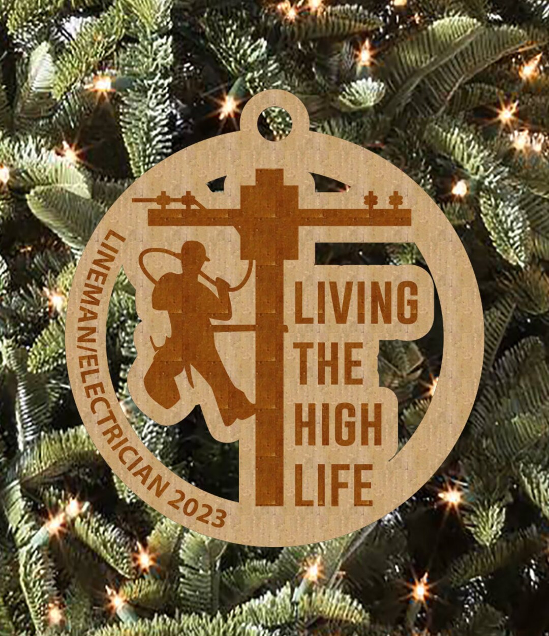 Lineman Wood Decoration, High Life, Lineman Wall Decor, Personalized ...