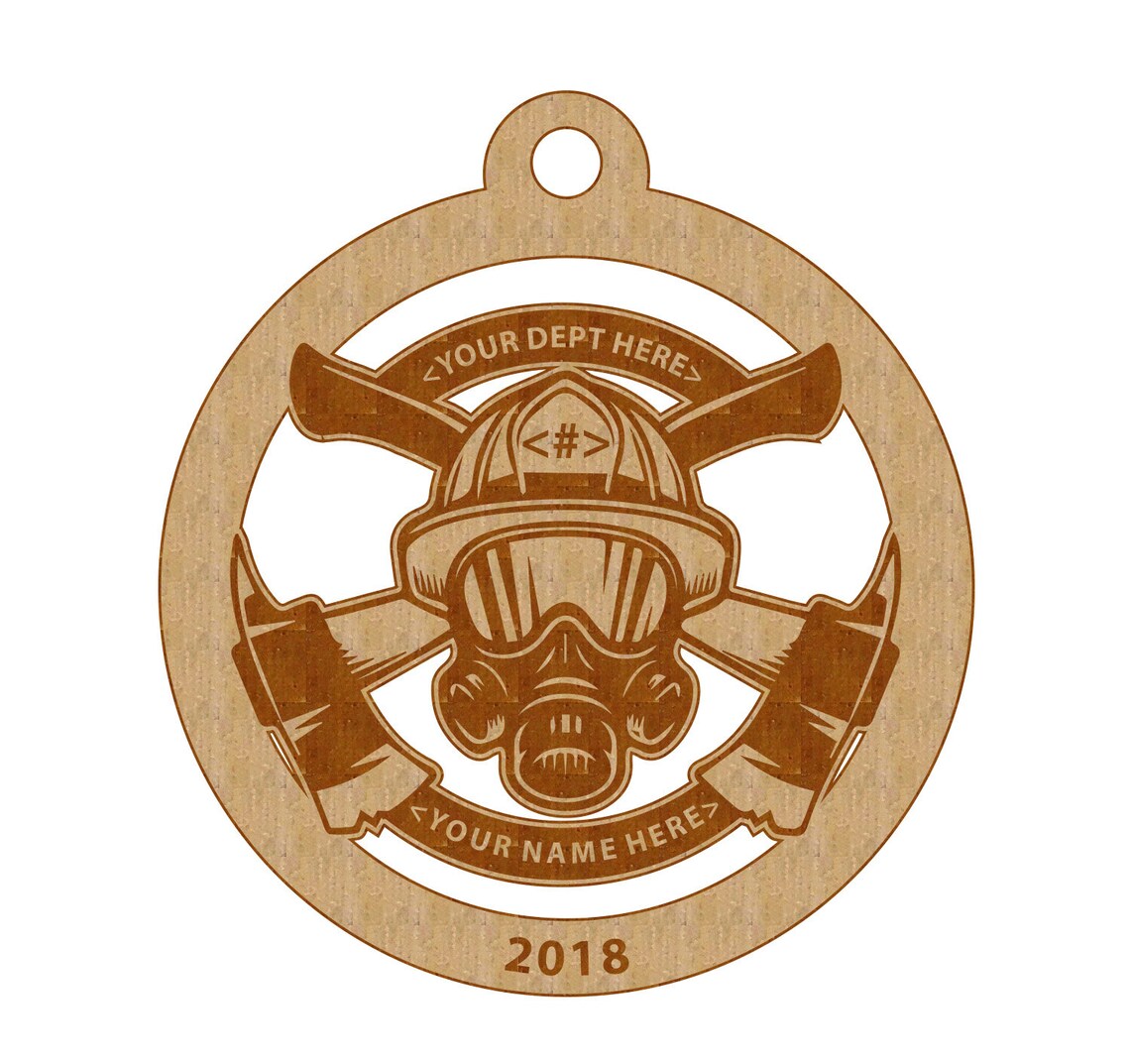 Firefighter Ornament Fire Department Ornament Christmas - Etsy