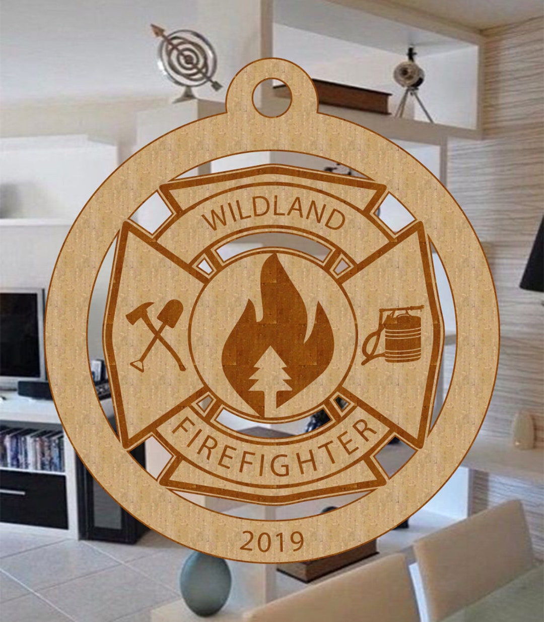 Wildland Firefighter Ornament, Chistmas Gift, Firefighter Gift, First ...