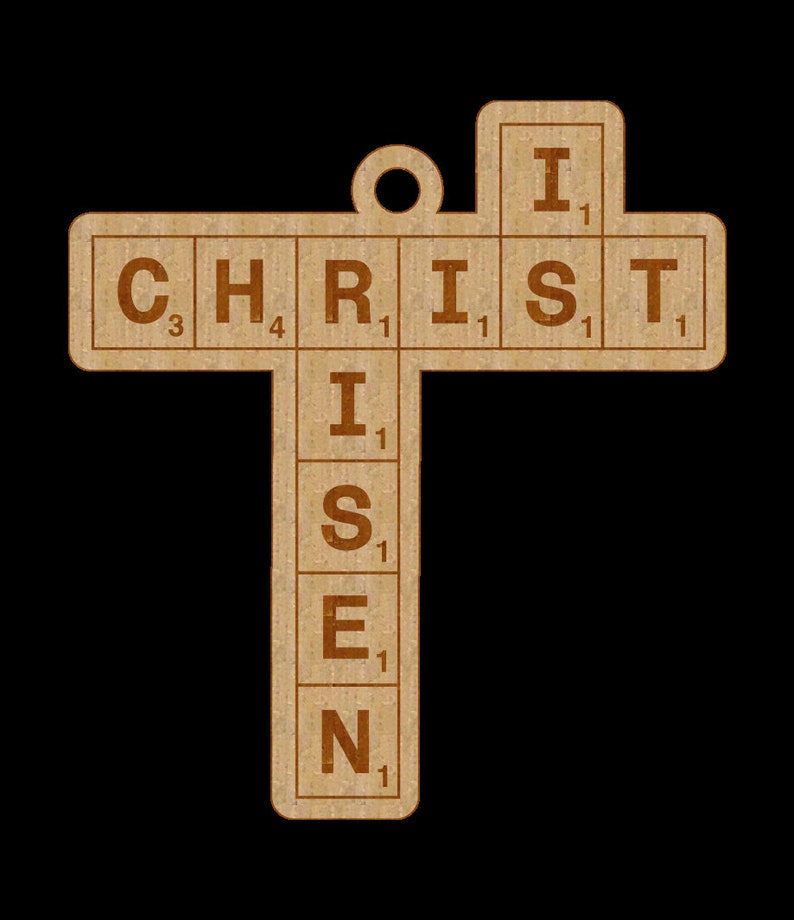 Scrabble Ornament Christ is Risen Game Ornament | Etsy