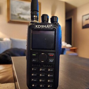 Custom Call Sign Laser Engraved Sticker | Baofeng UV-21R Radio Decal - Etsy