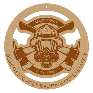 Firefighter Wall Decoration, Fire Department Art, Personalized Wall ...
