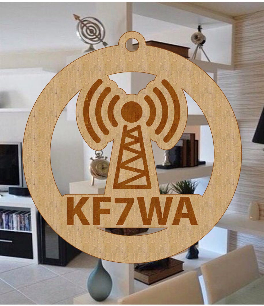 HAM Radio Call Sign Ornament Amateur Radio HAM Radio Birch - Etsy