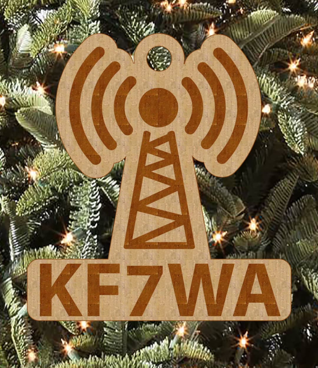 HAM Radio Call Sign Ornament, Amateur Radio, HAM Radio, Birch Ornament ...