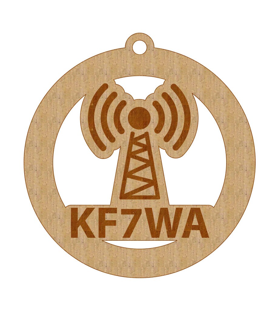 HAM Radio Call Sign Ornament Amateur Radio HAM Radio Birch - Etsy