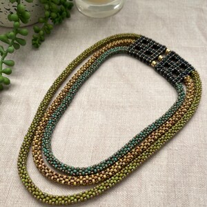 BEADWORK TUTORIAL - ATHENA Necklace, Cubic Right Angle Weave, Seed Bead ...