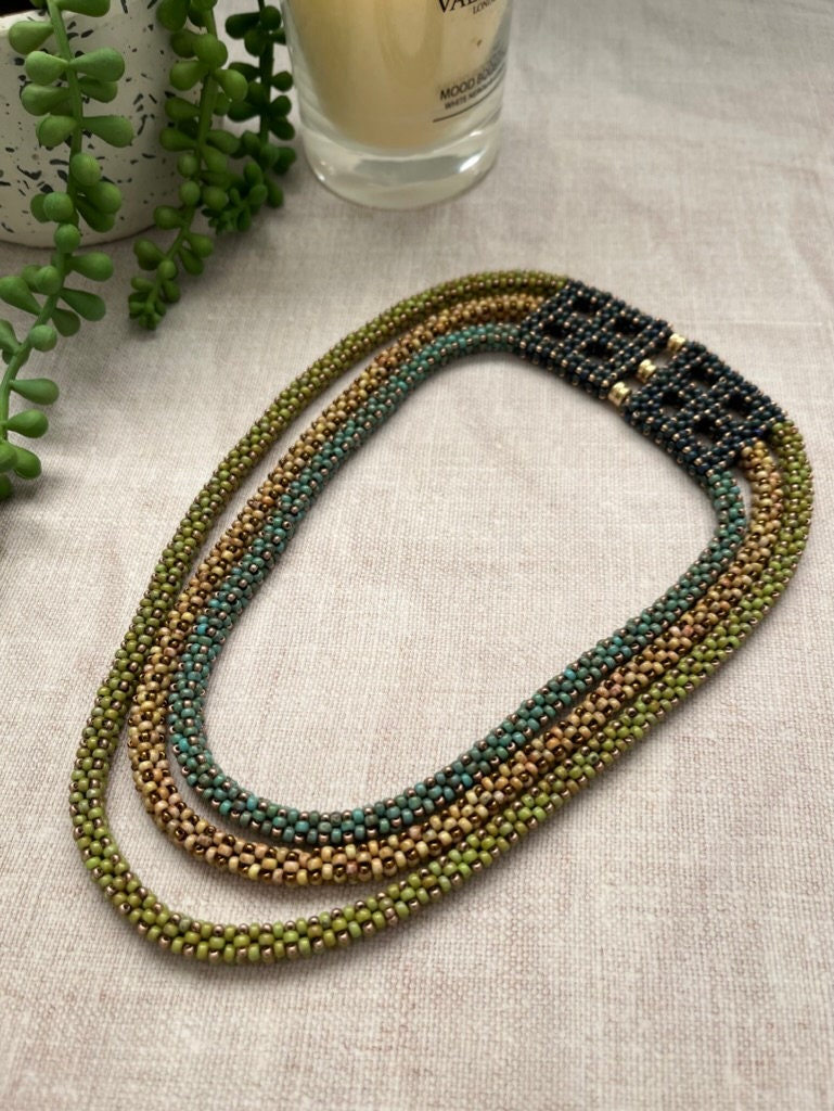 TUTORIAL ATHENA Necklace Cubic Right Angle Weave Seed Bead - Etsy UK
