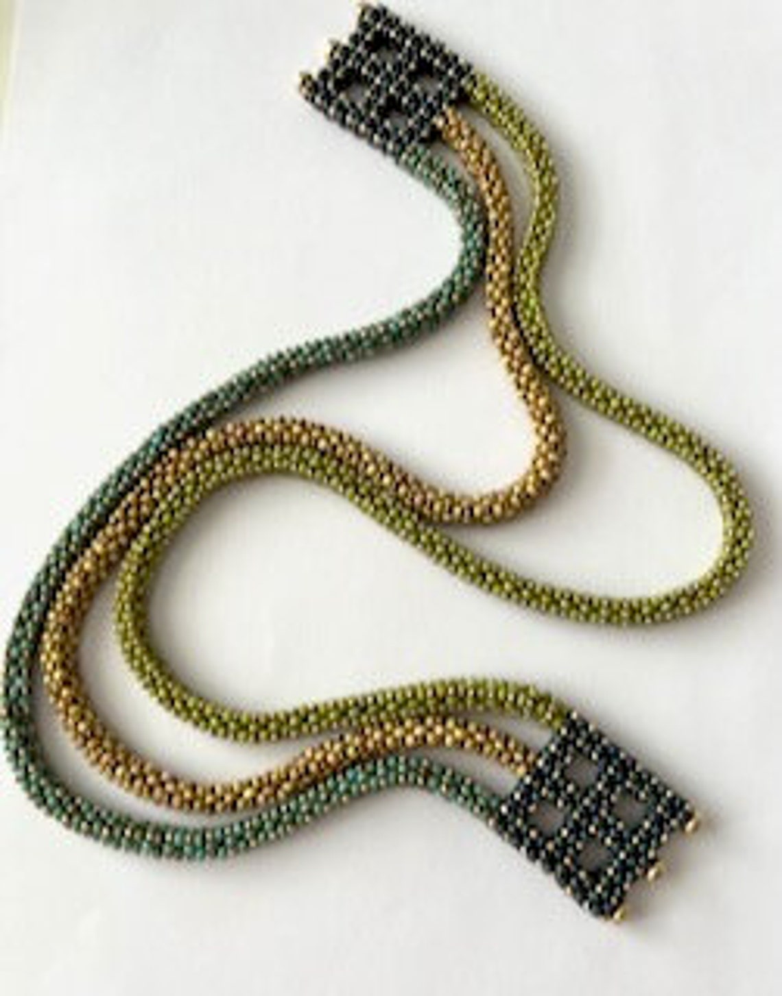BEADWORK TUTORIAL - ATHENA Necklace, Cubic Right Angle Weave, Seed Bead ...