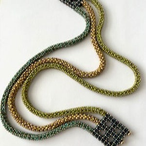 BEADWORK TUTORIAL - ATHENA Necklace, Cubic Right Angle Weave, Seed Bead ...