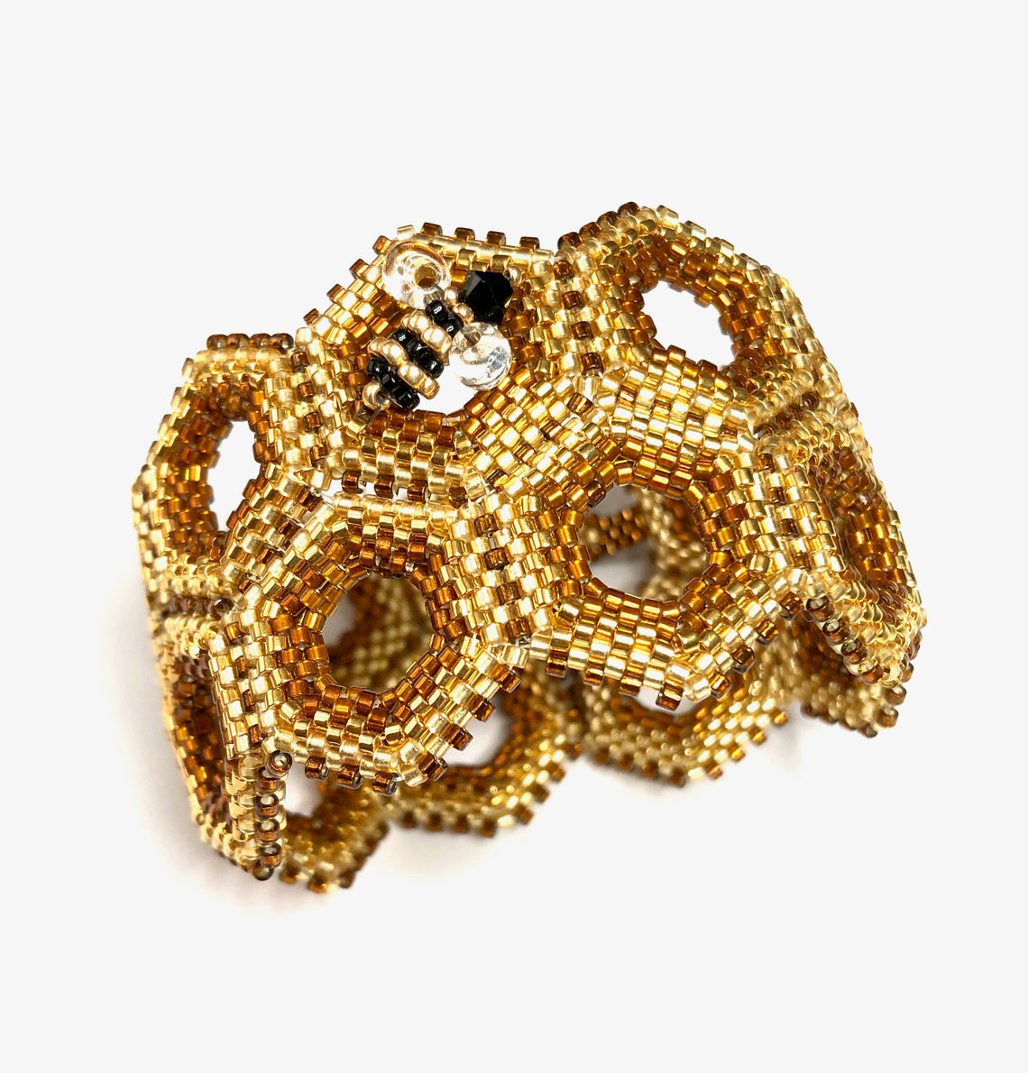 BEADING TUTORIAL - Honey Bee Mine, 12 Colour Pages, Step by Step ...