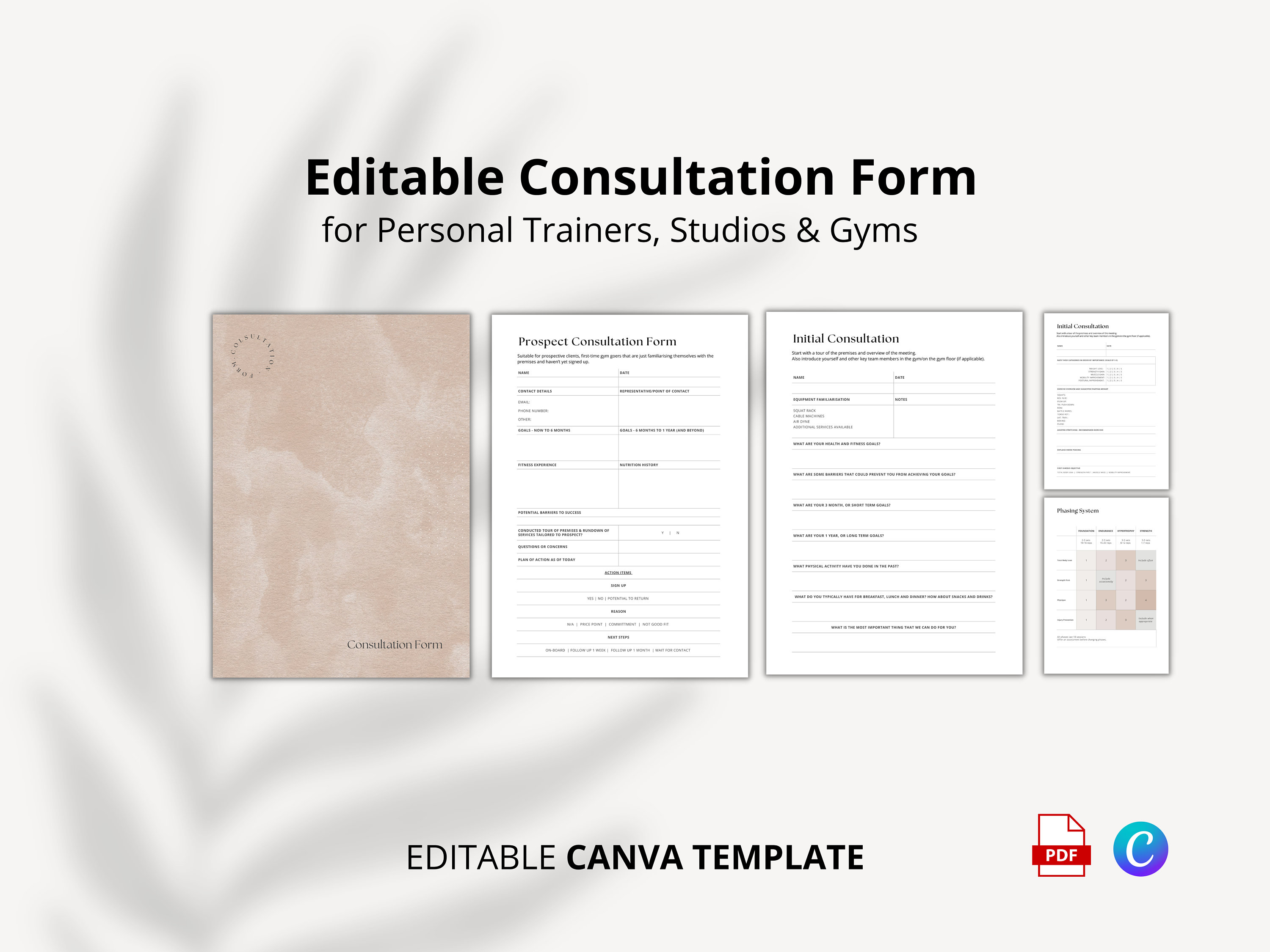 Consultation Form | Personal Training Consultation Form | Client ...