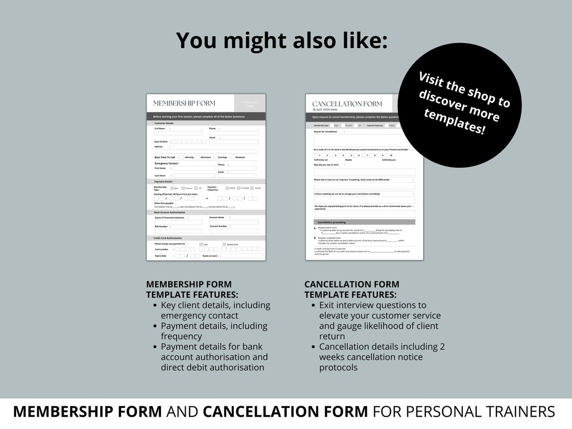 Minimalist Gym Sign-in Sheet | Canva Editable Template (digital ...
