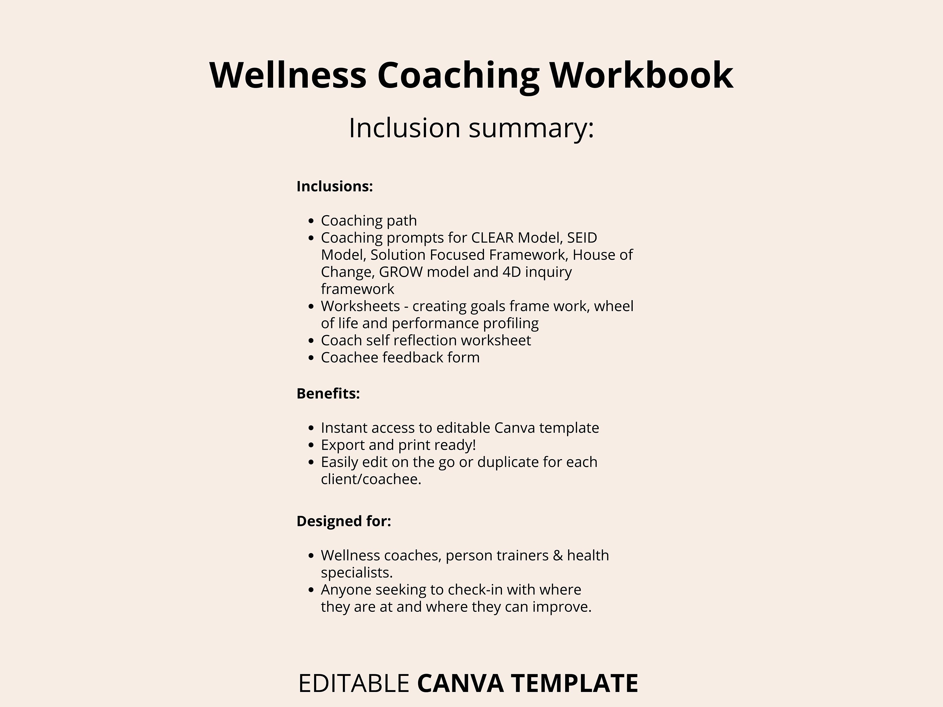 Coaching Session Framework Templates | Coaching Session Outline ...