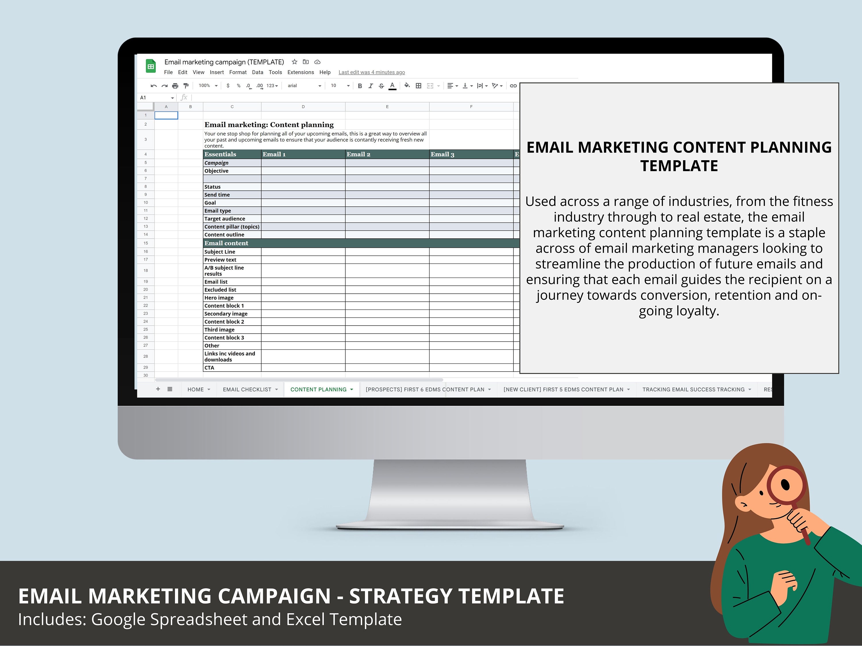 Email Marketing Campaign for Personal Trainers Google Spreadsheet and ...