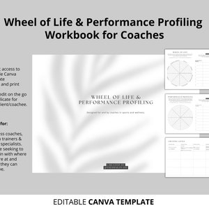 Editable Wheel of Life Canva Template Therapy Tools and - Etsy