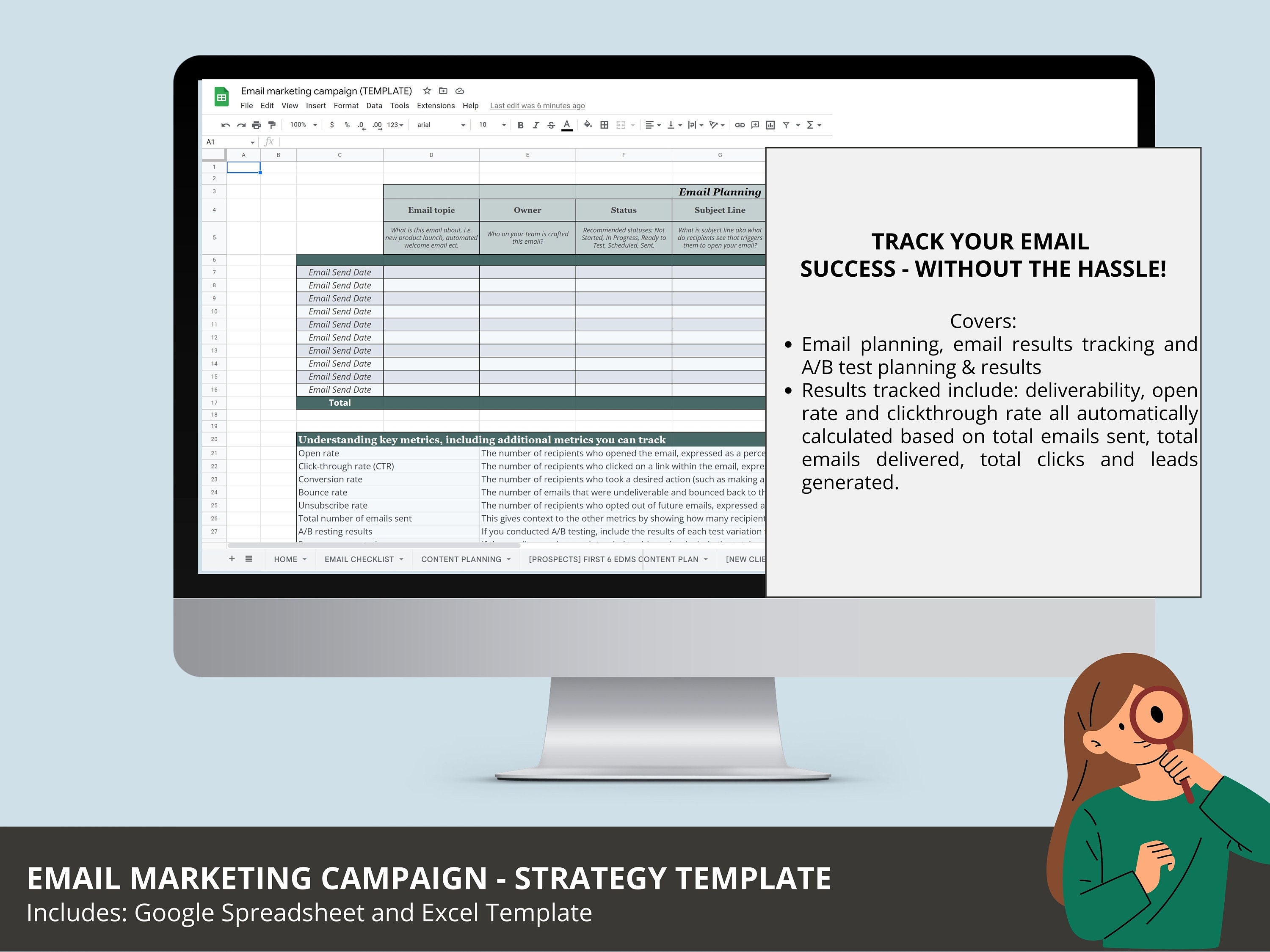 Email Marketing Campaign for Personal Trainers Google Spreadsheet and ...