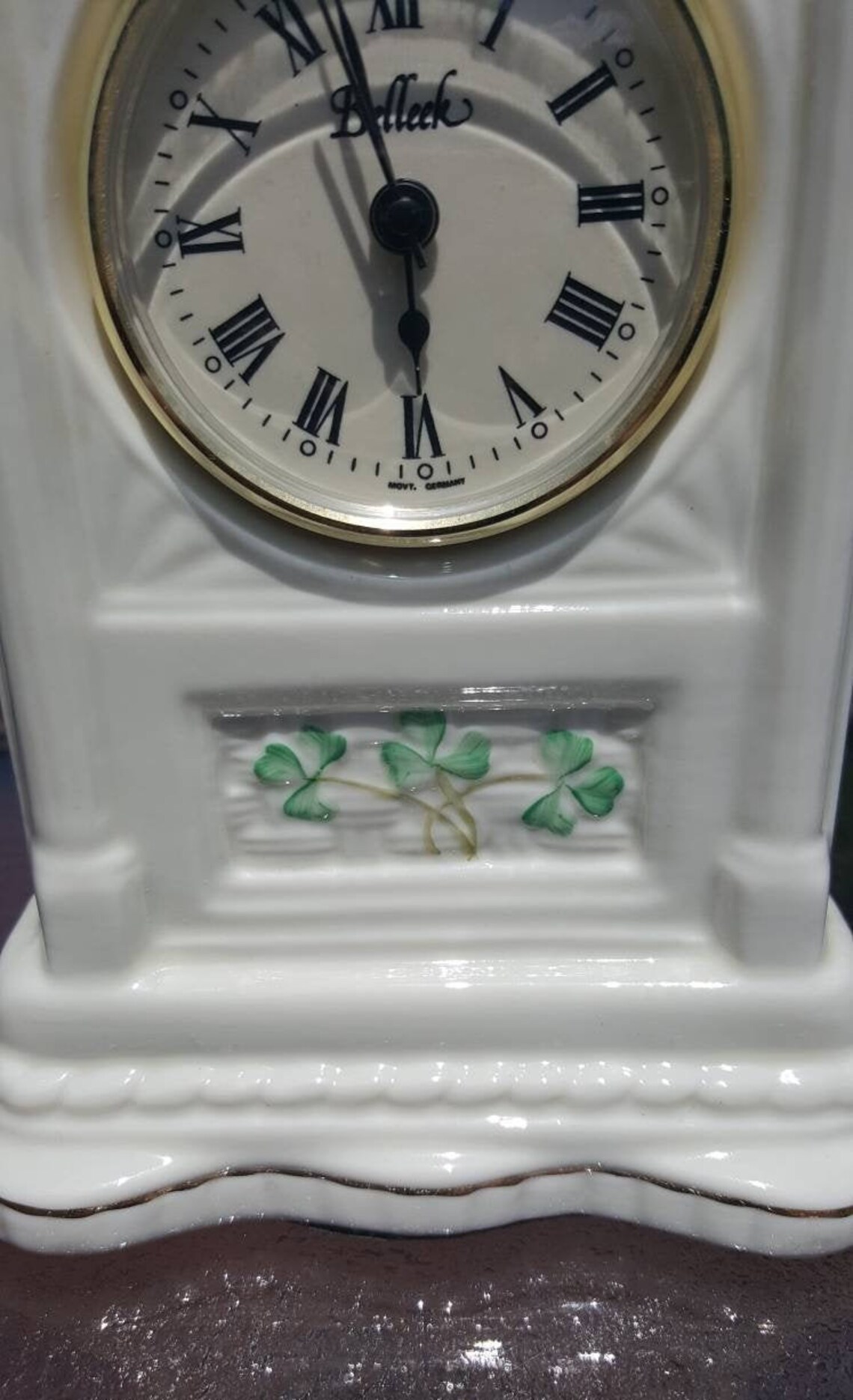 Belleek China Glenveigh Mantel Clock 7 3/4" - 9th Mark 1997/99 ! - Etsy