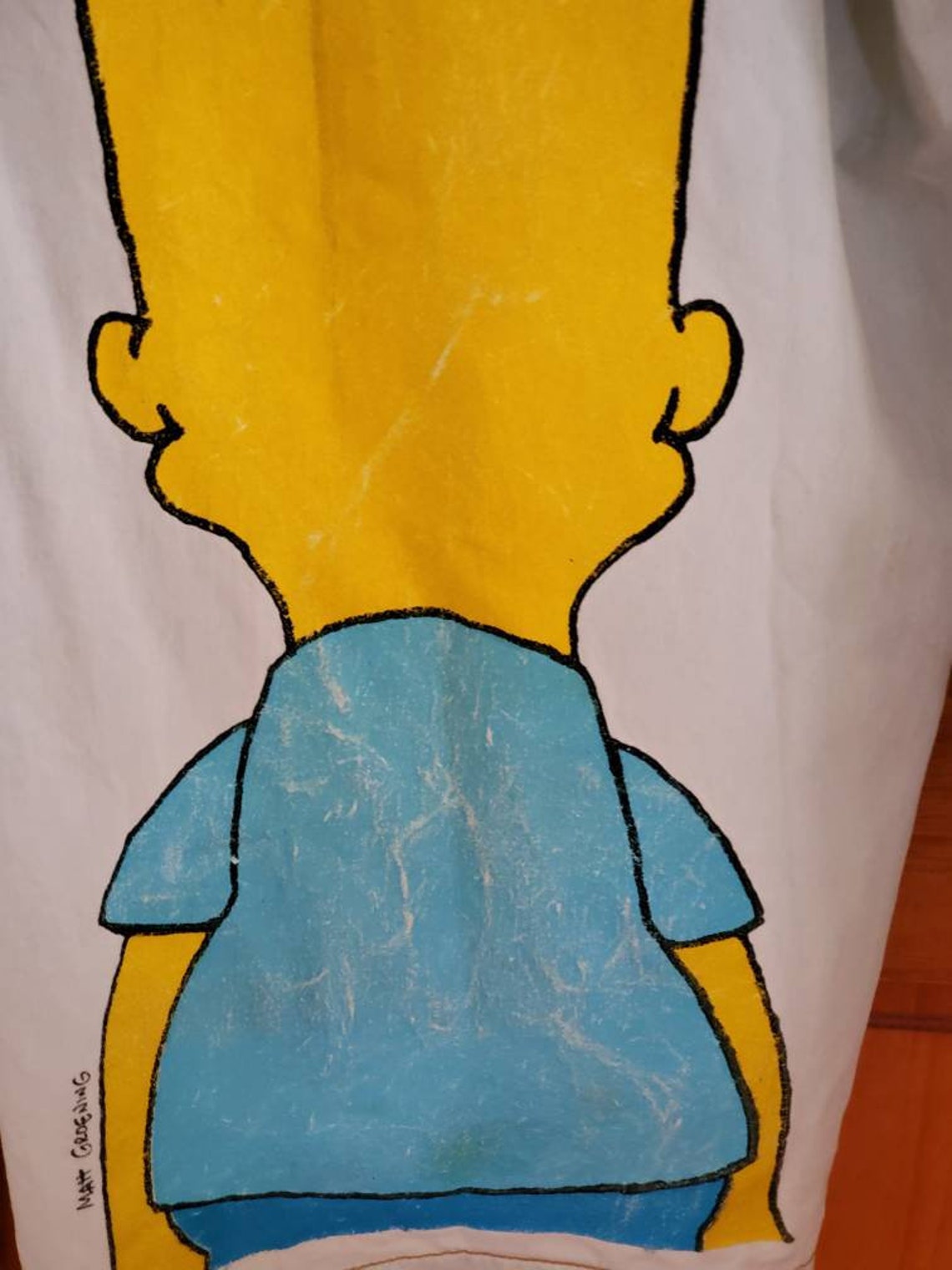 1990 Original Bart Simpson Hooded Cotton Pullover Long Sleeve - Etsy