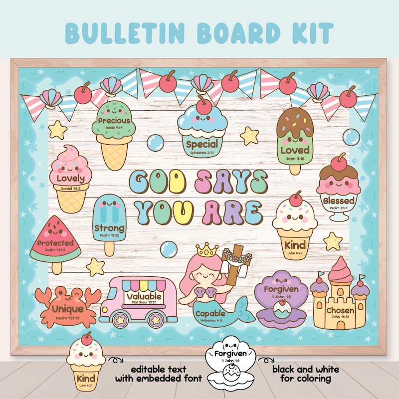 Church Summer Bulletin Board Ideas - Etsy