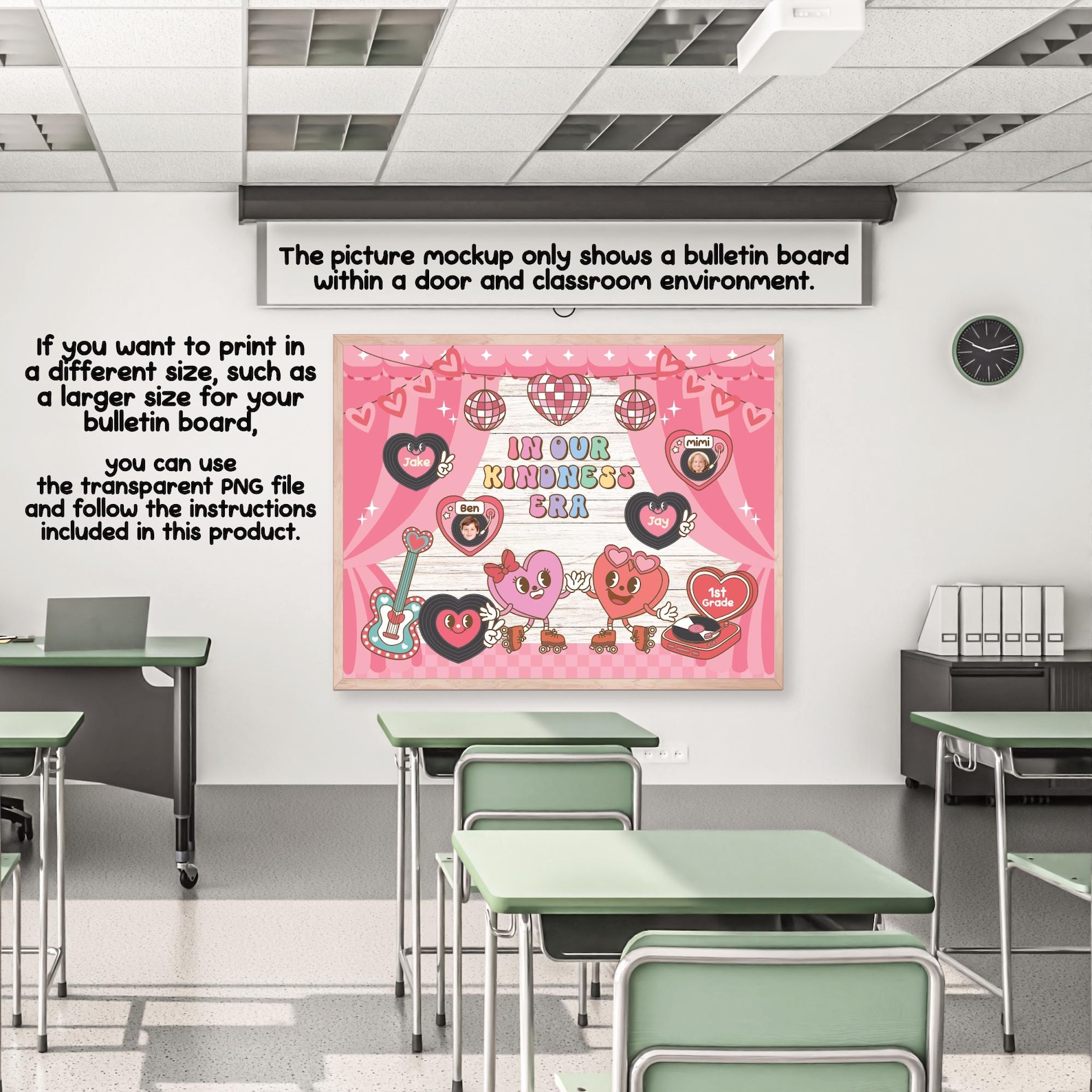 Groovy Retro Valentines Day Kindness Bulletin Board, in Our Kindness ...