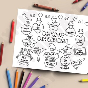 Halloween Bulletin Board Kit: Pastel Witch Potion Decor (editable Text ...
